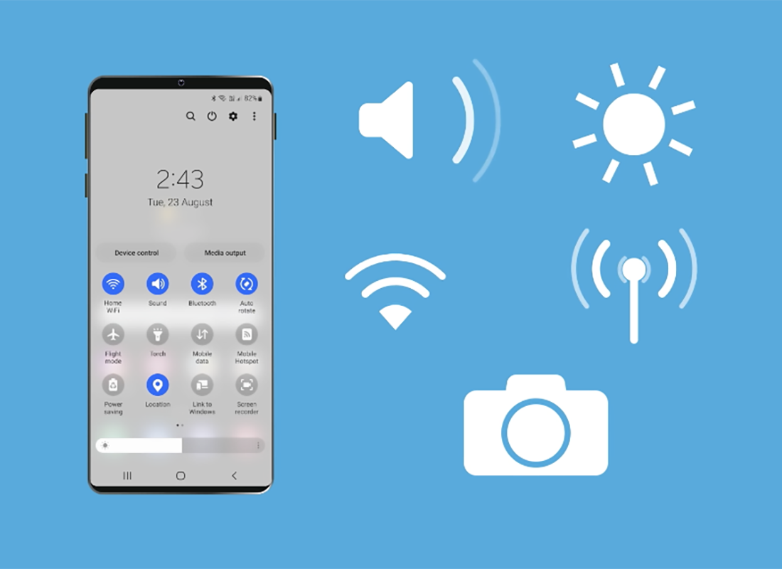 Android phone: Quick Settings